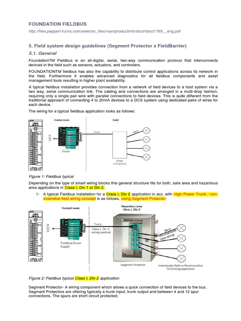 5.1. General: Foundation Fieldbus | PDF | Power Supply | Electricity
