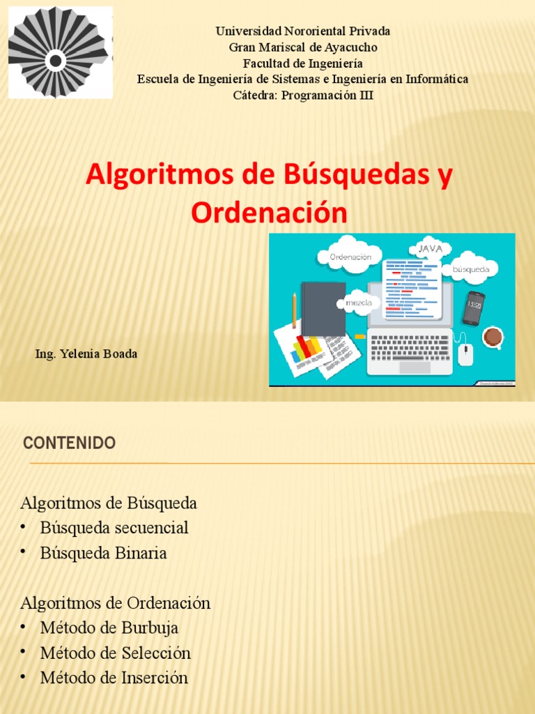 Algoritmos-Ordenacion y Busqueda | PDF | Estructura de datos de matriz ...