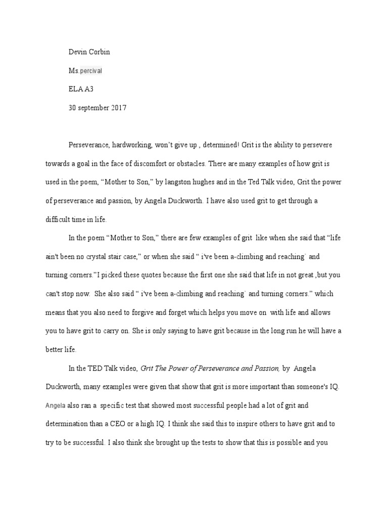 Understanding Grit Through Examples | PDF | Grit (Personality Trait)