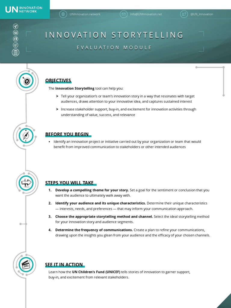 Innovation Storytelling - Tool | PDF | Storytelling | Innovation