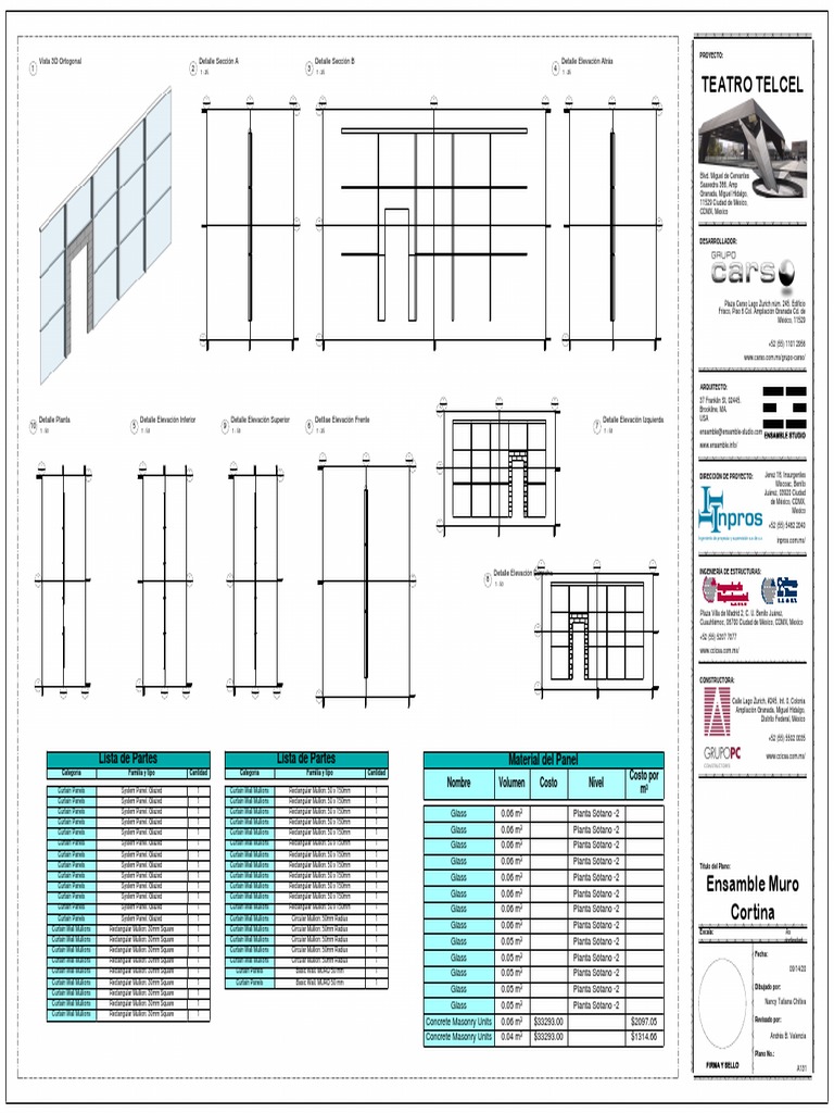 09 Arq v03 Teatro Telcel | PDF | Naturaleza