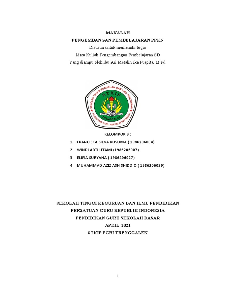 Makalah Pengembangan Pembelajaran PPKN | PDF