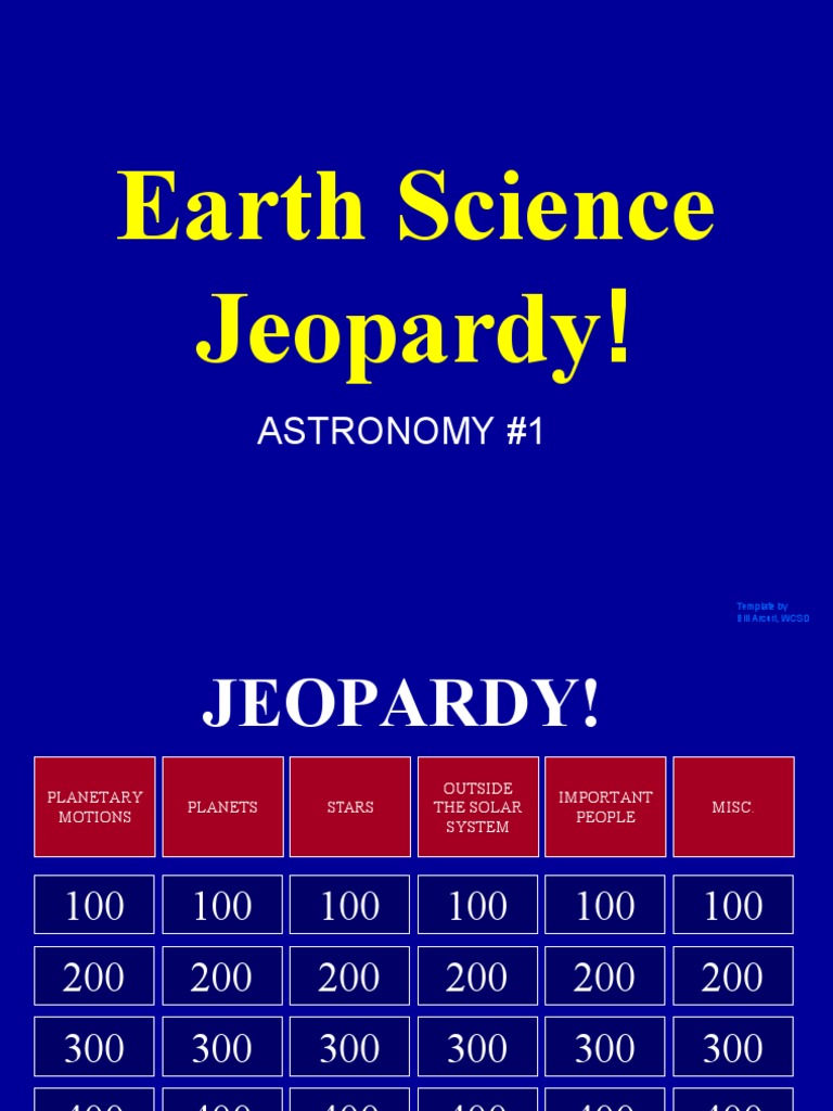 2005 Jeopardy (Astronomy #1) | Download Free PDF | Stars | Planets