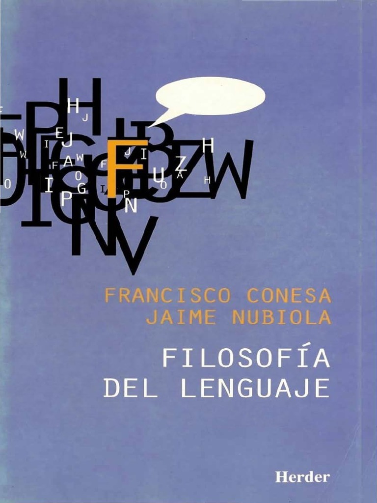 Filosofía Del Lenguaje by Francisco Conesa, Jaime Nubiola | PDF ...