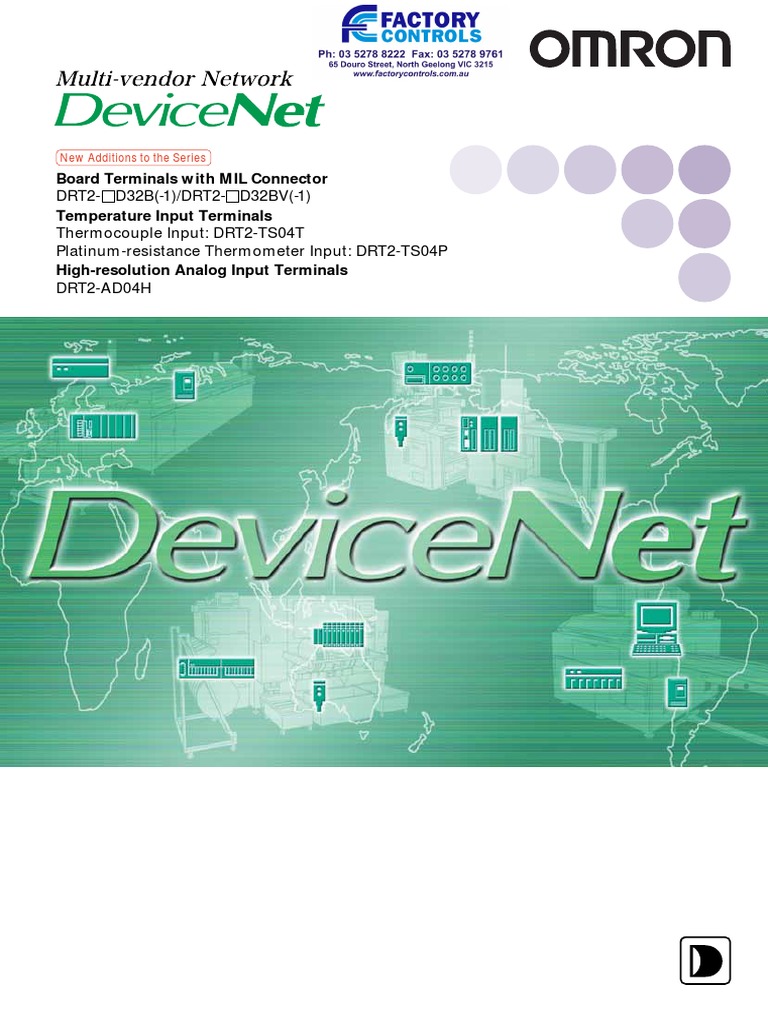 DeviceNet Brochure | PDF | Programmable Logic Controller | Computer Network