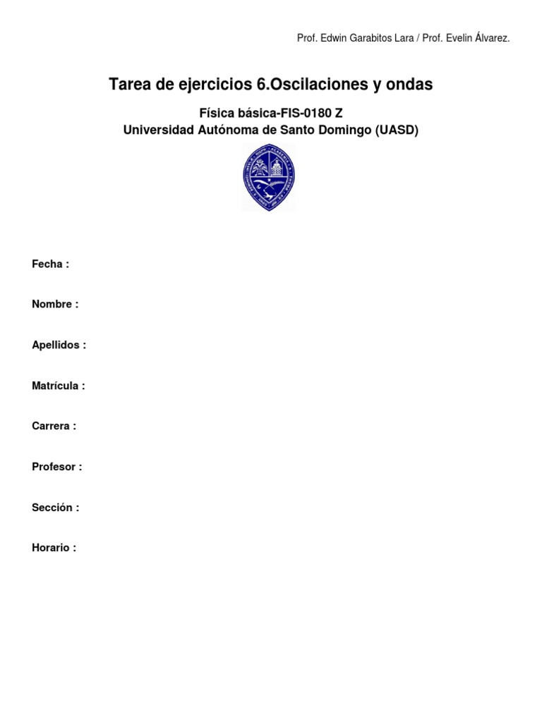 Tarea de Ejercicios 6 | PDF