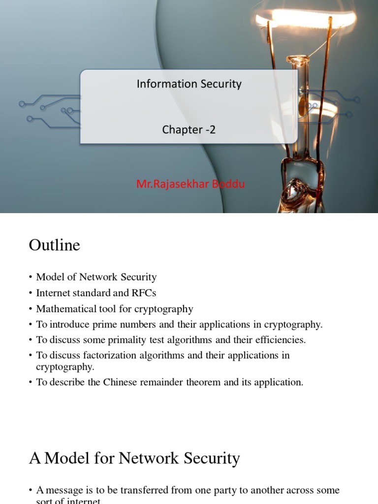 Chapter - 2 Information Security | PDF | Number Theory | Discrete Mathematics