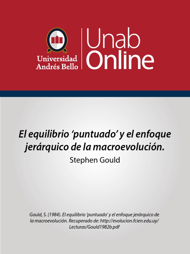 Gould Equilibrio Puntuado | PDF
