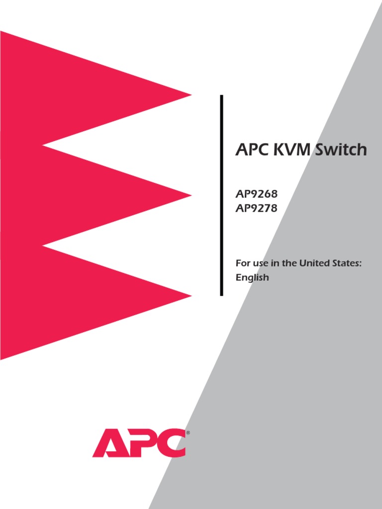 APC KVM AP9278 Manual | PDF | Computer Keyboard | Menu (Computing)