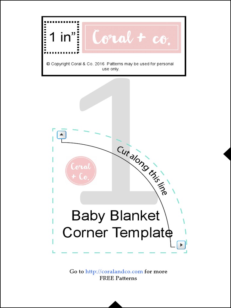 10 Minute Baby Blanket Pattern | PDF