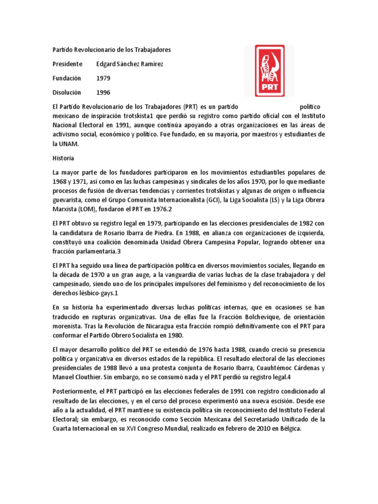 Partidos Mexicanos | PDF | Partidos políticos | Elecciones