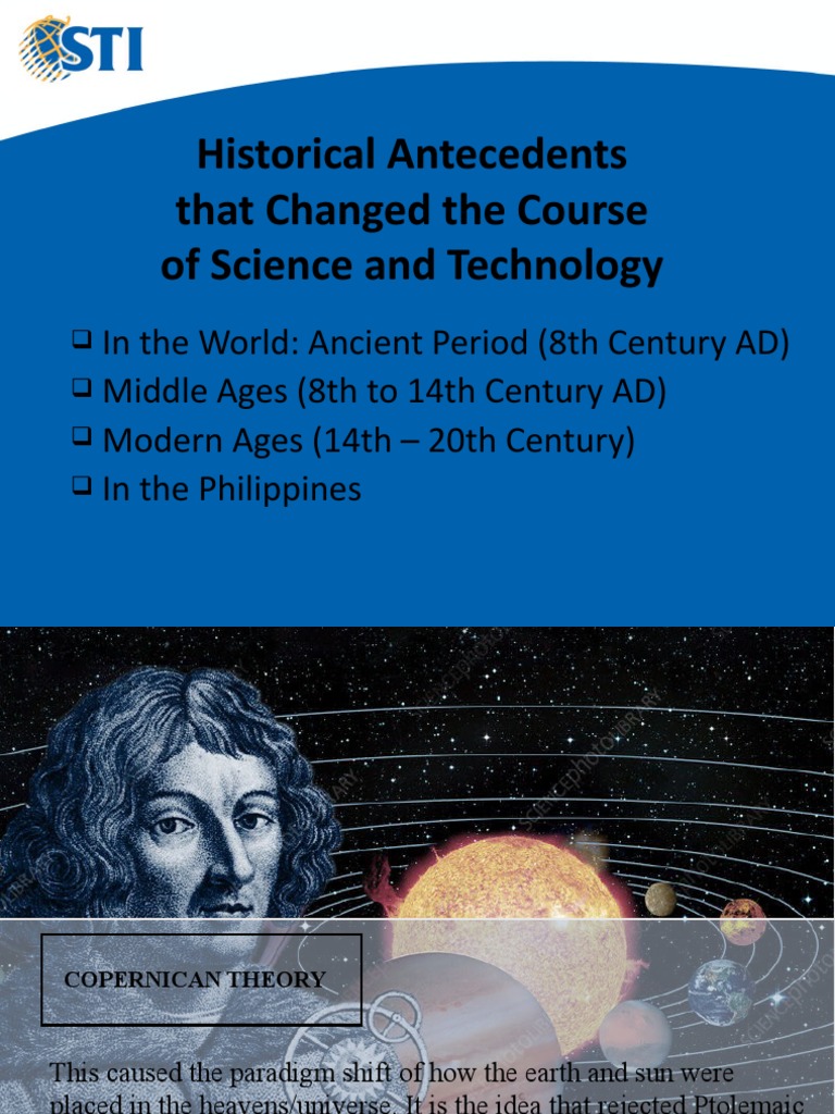 Historical Antecedents That Changed The Course of Science and ...