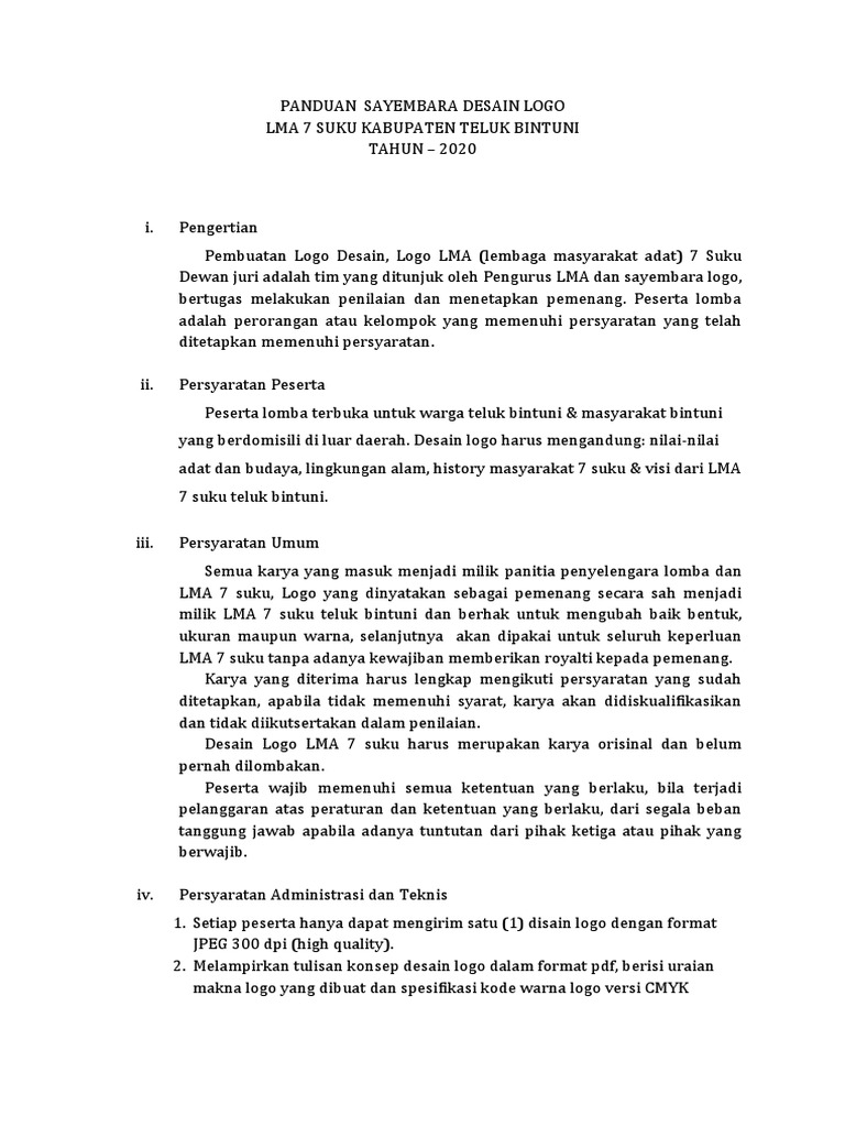 Jugnis Lomba Logo TB 2020 | PDF