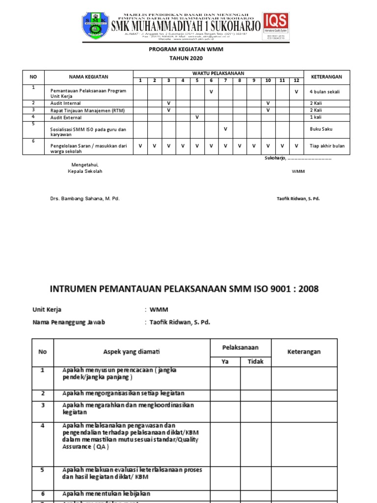 Program Unit Kerja WMM | PDF | Karier & Perkembangan