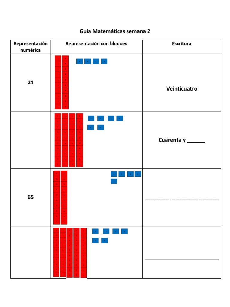 Guia Valor Posicional 2° Básico | PDF