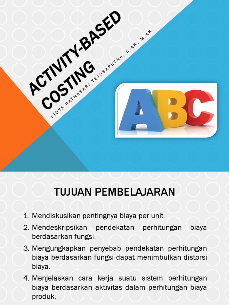 Activity-Based Costing | PDF | Komputer