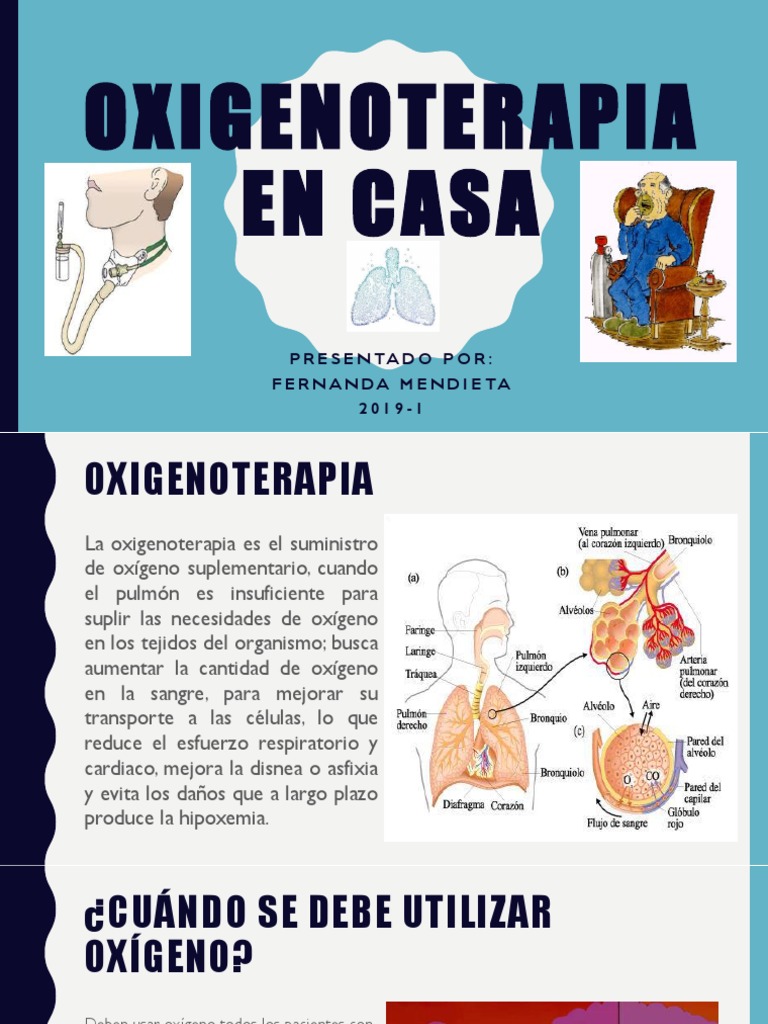 Oxigenoterapia en Casa | PDF | Oxígeno | Sangre