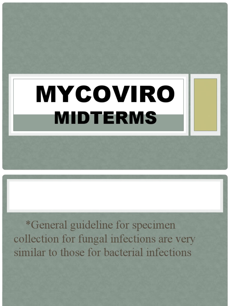 Mycoviro Midterms | PDF | Staining | Fungus
