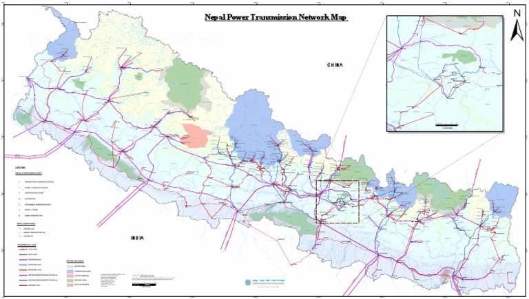 Nepal Tranmission Network Map | PDF