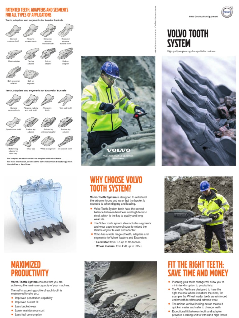 Volvo Tooth System: Patented Teeth, Adapters and Segments For All Types ...