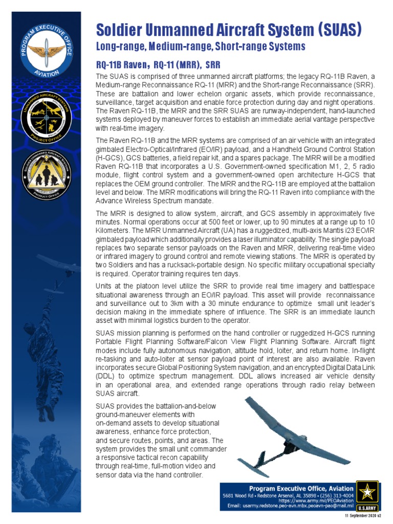 Soldier Unmanned Aircraft System (SUAS) | PDF | Unmanned Aerial Vehicle ...