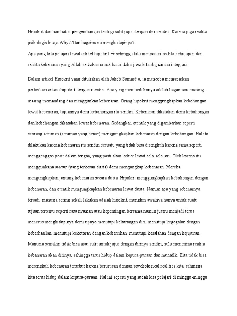 Hipokrit | PDF | Filsafat | Pengembangan Diri
