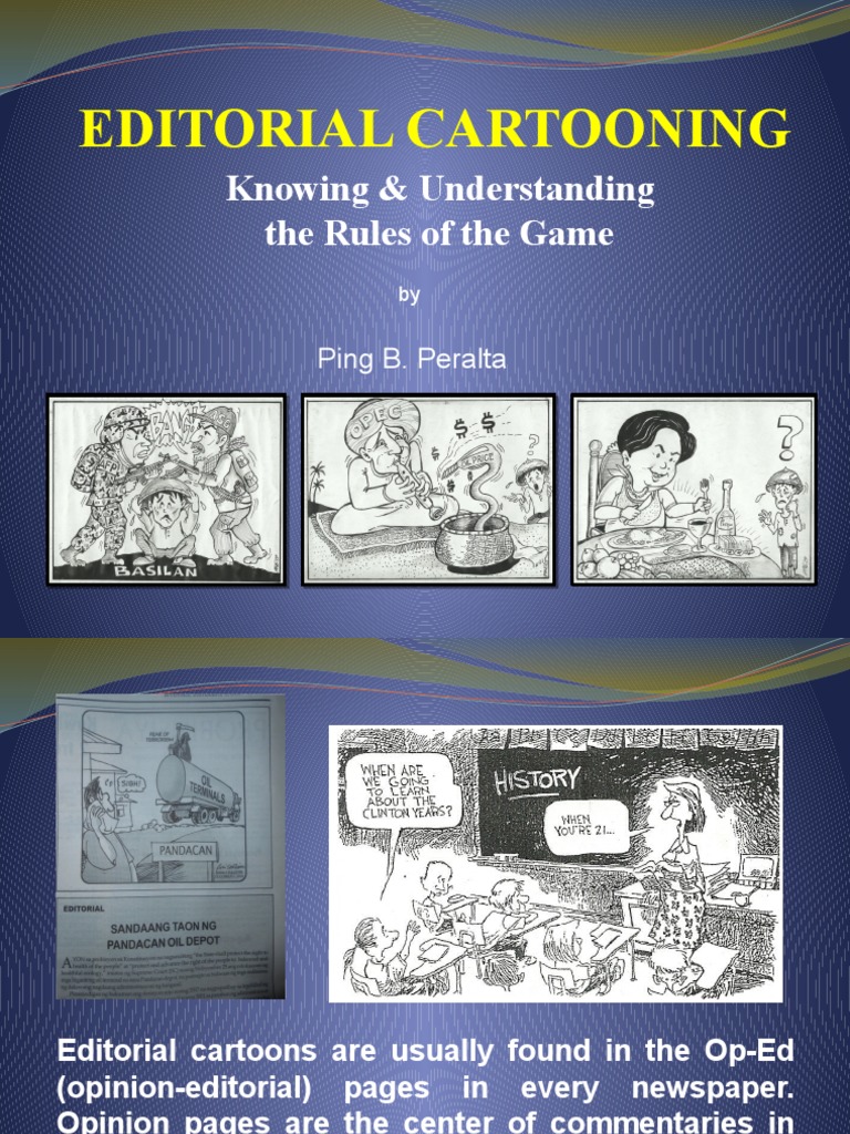 EDITORIAL CARTOONING Understanding The Rules of The Game | PDF ...