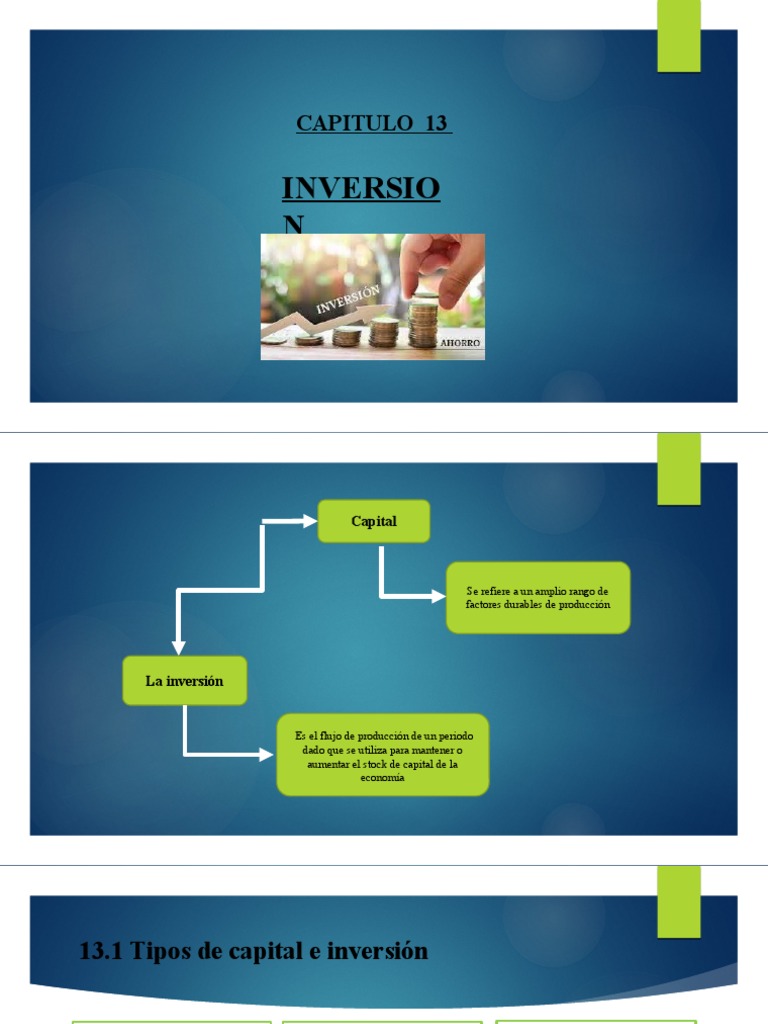 Tipos y Teoría de la Inversión Capital | PDF | Capital (economía ...