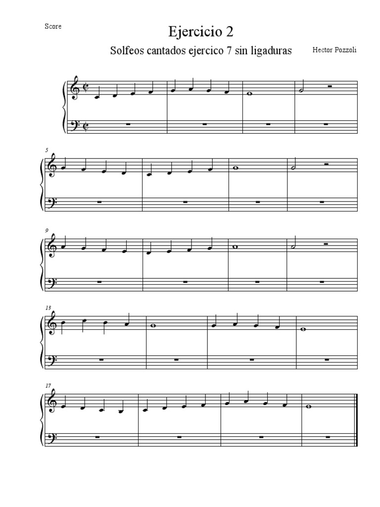 Ejercicio 2 Lectura de Solfeo | PDF