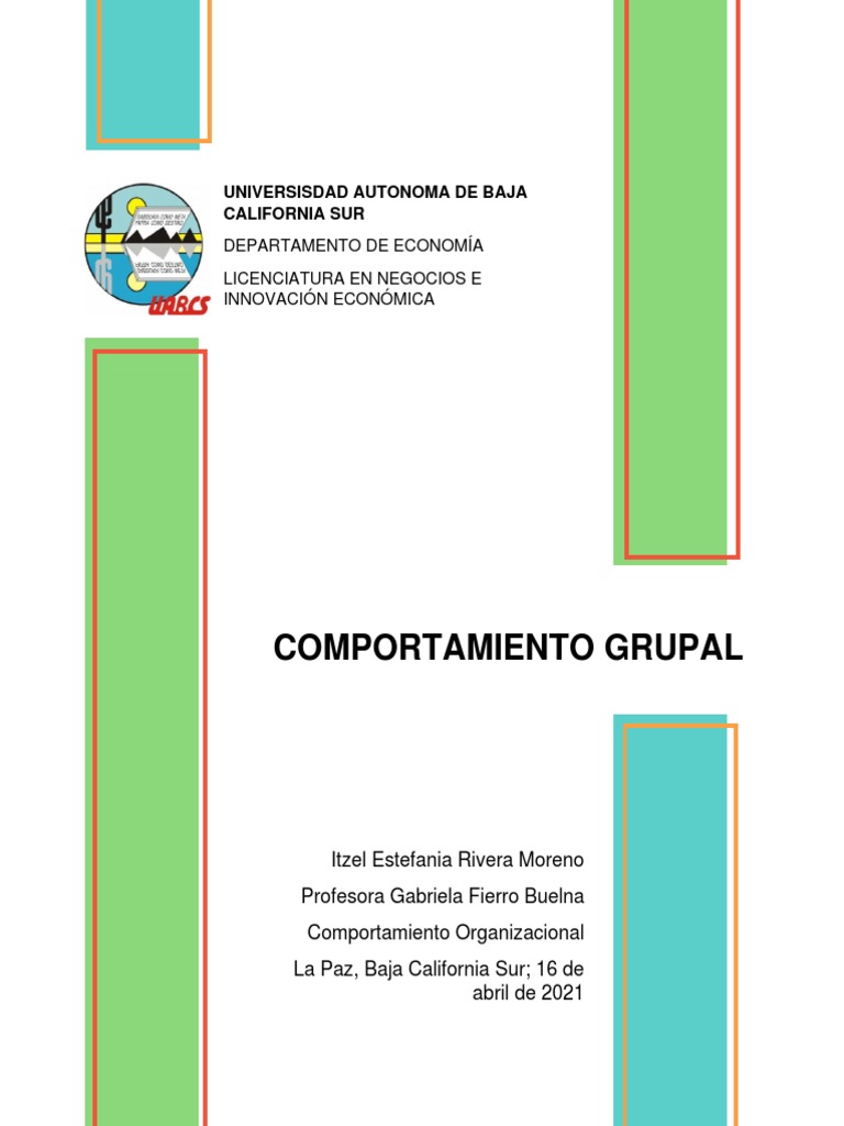 Comportamiento Grupal | PDF | Comportamiento | Comportamiento organizacional