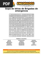 Sopa de Letras: Desastres Naturales | PDF