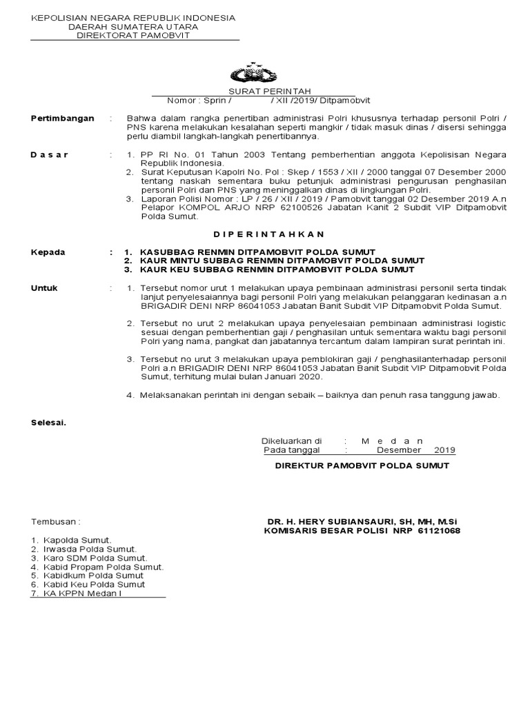 Sprin Henti Gaji | PDF