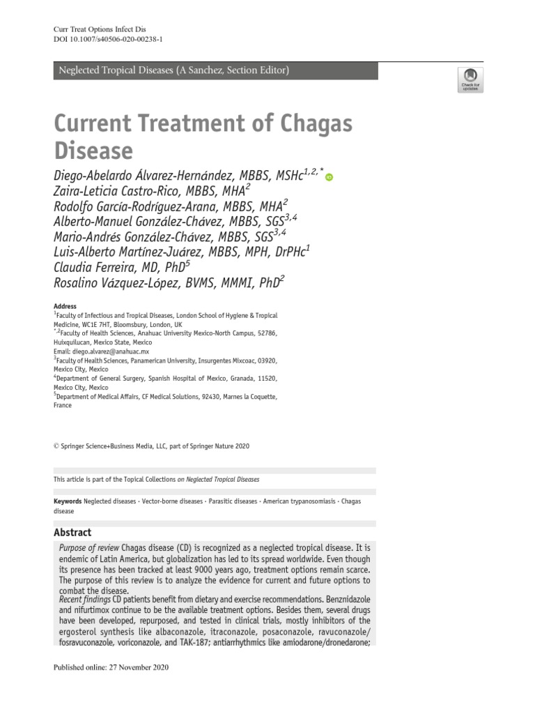 Current Treatment of Chagas Disease | PDF | Heart Failure | Heart