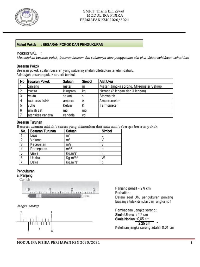 Modul KSN Ipa Fisika | PDF