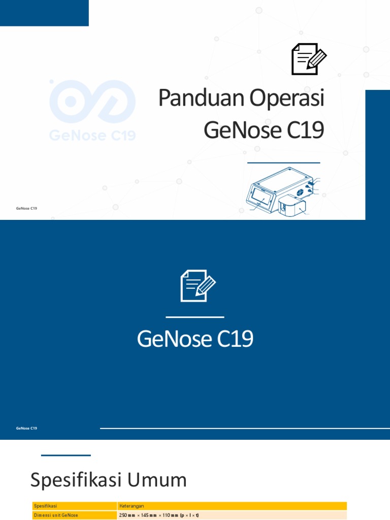 GeNose Manual V1 1 | PDF | Komputer