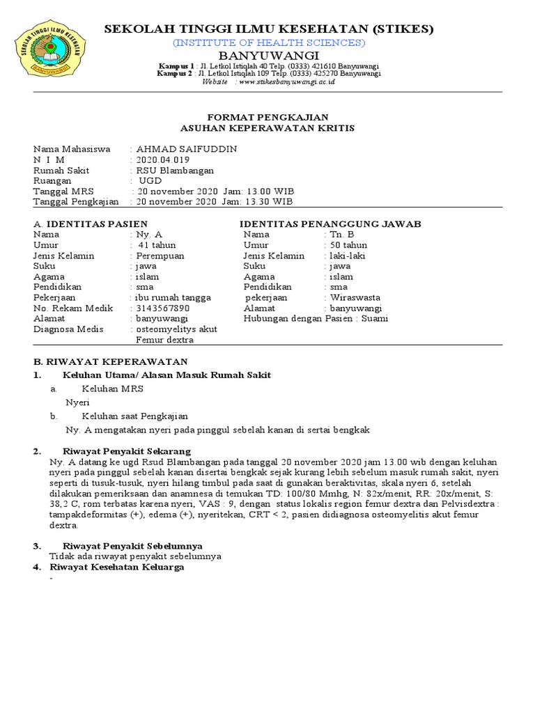 Askep Keperawatan Kritis | PDF