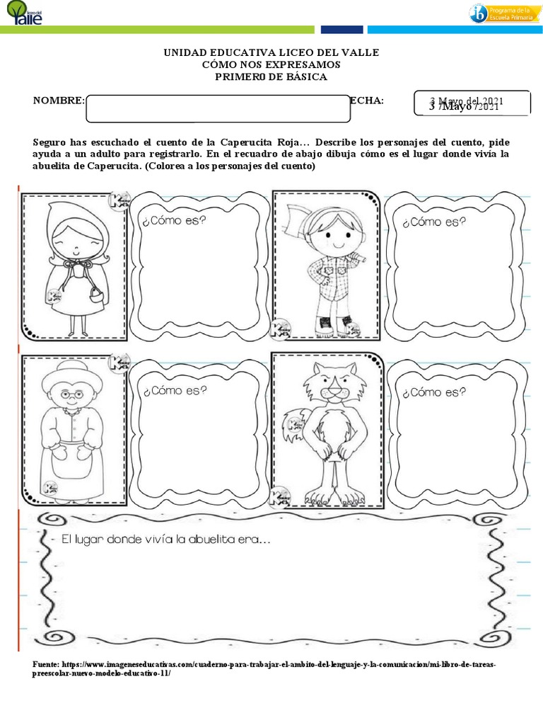 Actividades de Cuentos para Primaria | PDF