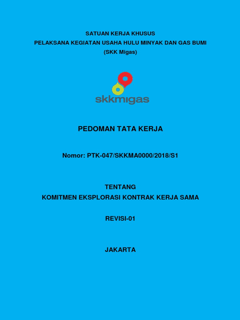 Draft Revisi PTK 047 Tentang Komitmen Eksplorasi | PDF