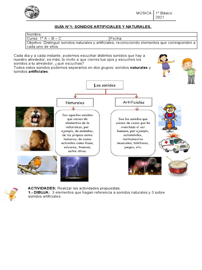 Guia N°1 MÚSICA SONIDOS | PDF
