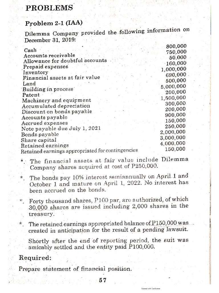 IA3 Chapter 2 (Problems) | PDF