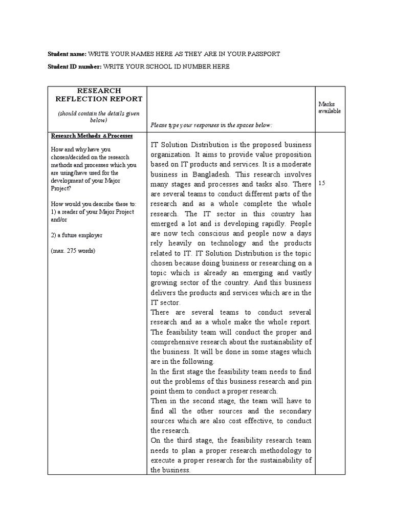 RRR Template For MBA 3 - Shahrukh - 2000 - Corrected | Download Free ...