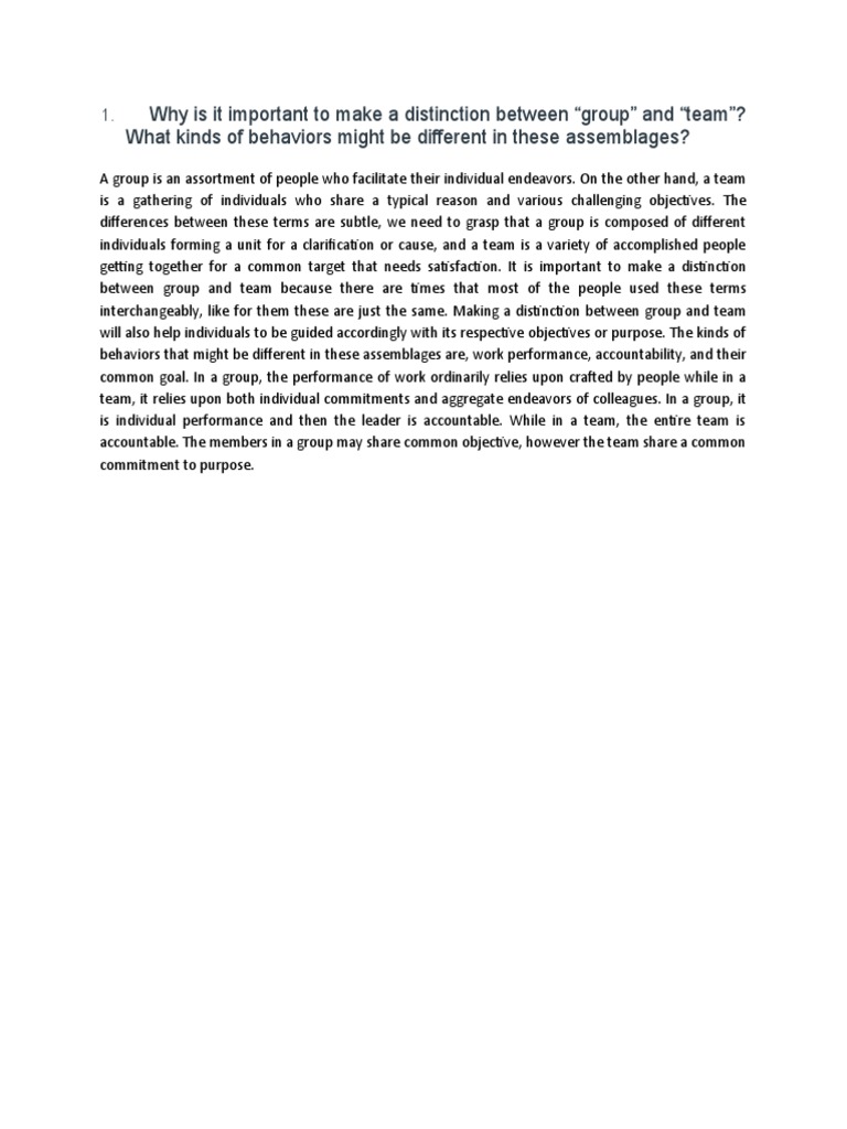 Why Is It Important To Make A Distinction Between | PDF