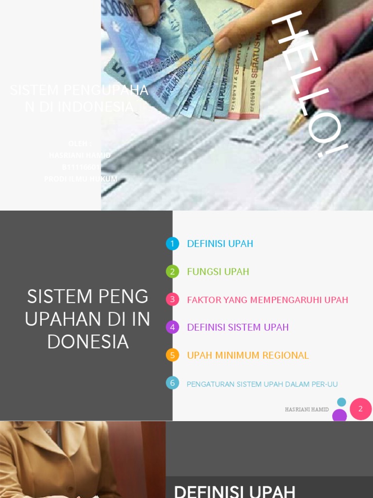Sistem Pengupahan Di Indonesia | PDF