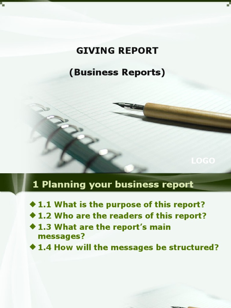 Giving Business Reports | PDF | Business | Art