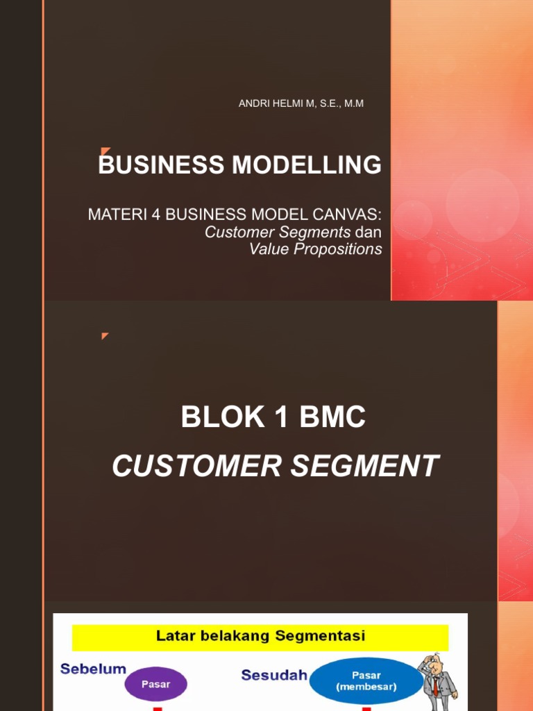 4 BMC Customer Segment and Value Proposition | PDF | Bisnis