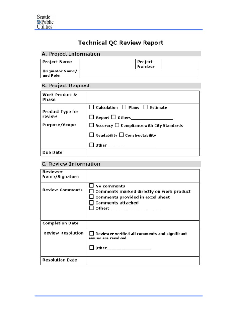 Technical QC Review Report | PDF | Business