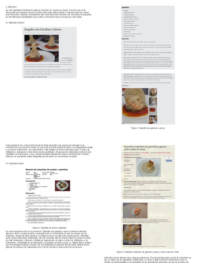 ¿Cómo Redactar Una Receta de Cocina - Redac - Especializada | PDF ...