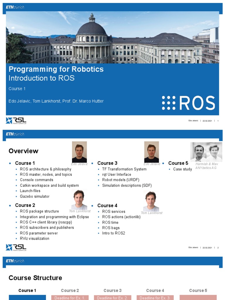 ROS Course Slides Course 1 | PDF | Computer Science | Computing
