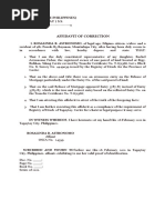 Affidavit of Correction No Title # | PDF | Affidavit | Notary Public
