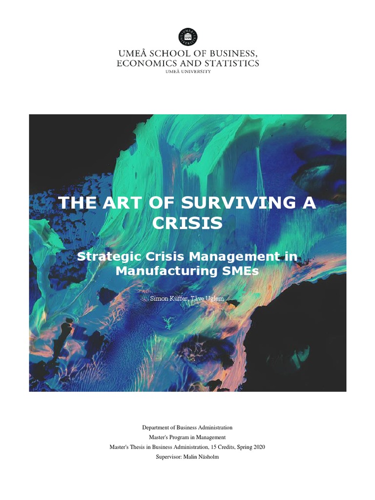 Smes Strategy Survival During Pandemic 9 | PDF | Crisis Management ...